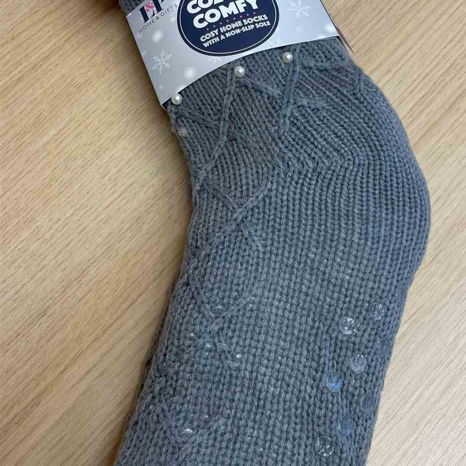 Grey Cozy & Comfy Socks | Online Shop | Shop | St. David's Hospice Care